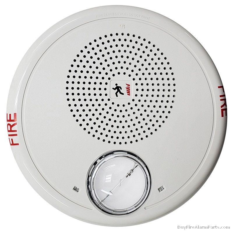 Edwards EST GCF-S7VM Genesis Ceiling Speaker Strobe (White)