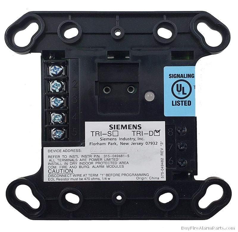 Siemens TRI-D Dual-Input Intelligent Initiating Device Module