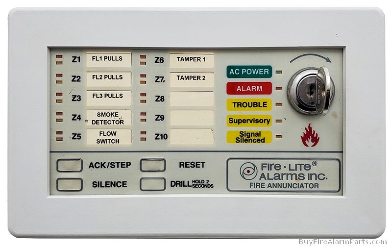 Fire-Lite LED-10 Annunciator (with Frame)