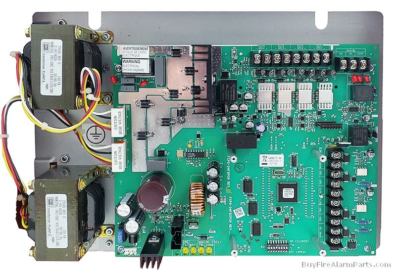 Notifier FCPS-24S6R Field Charging Power Supply in Red Cabinet