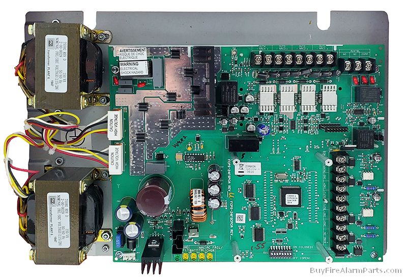 Fire-Lite FCPS-24FS8 Field Charging Power Supply in Red Cabinet