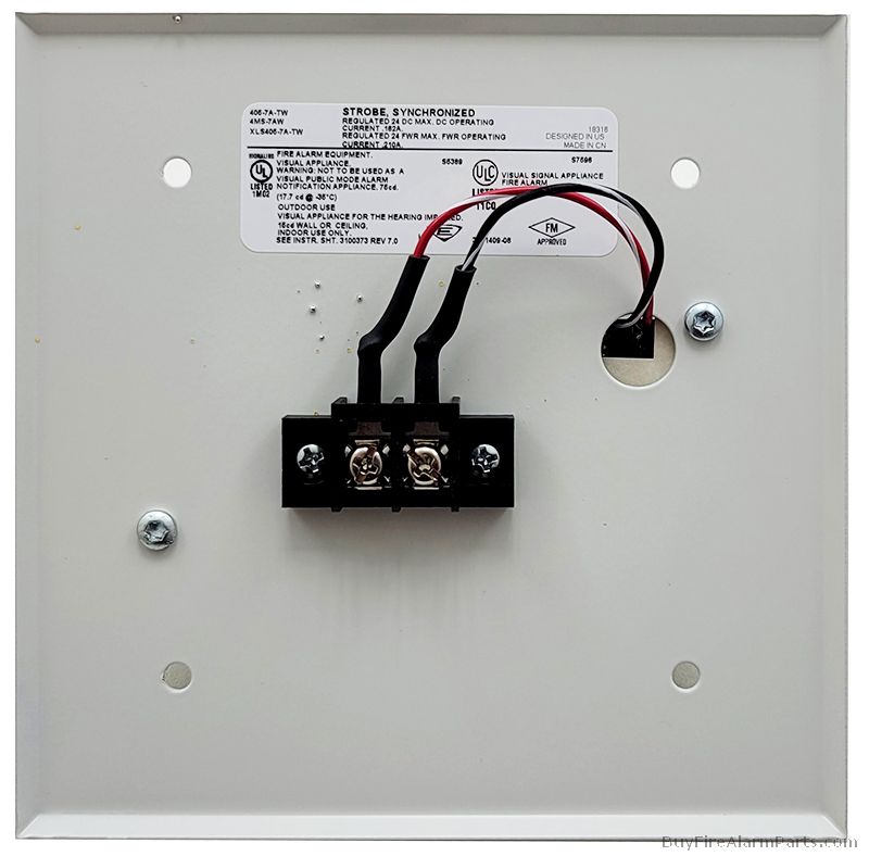 Edwards EST 405-7A-TW Weatherproof Strobe (White)