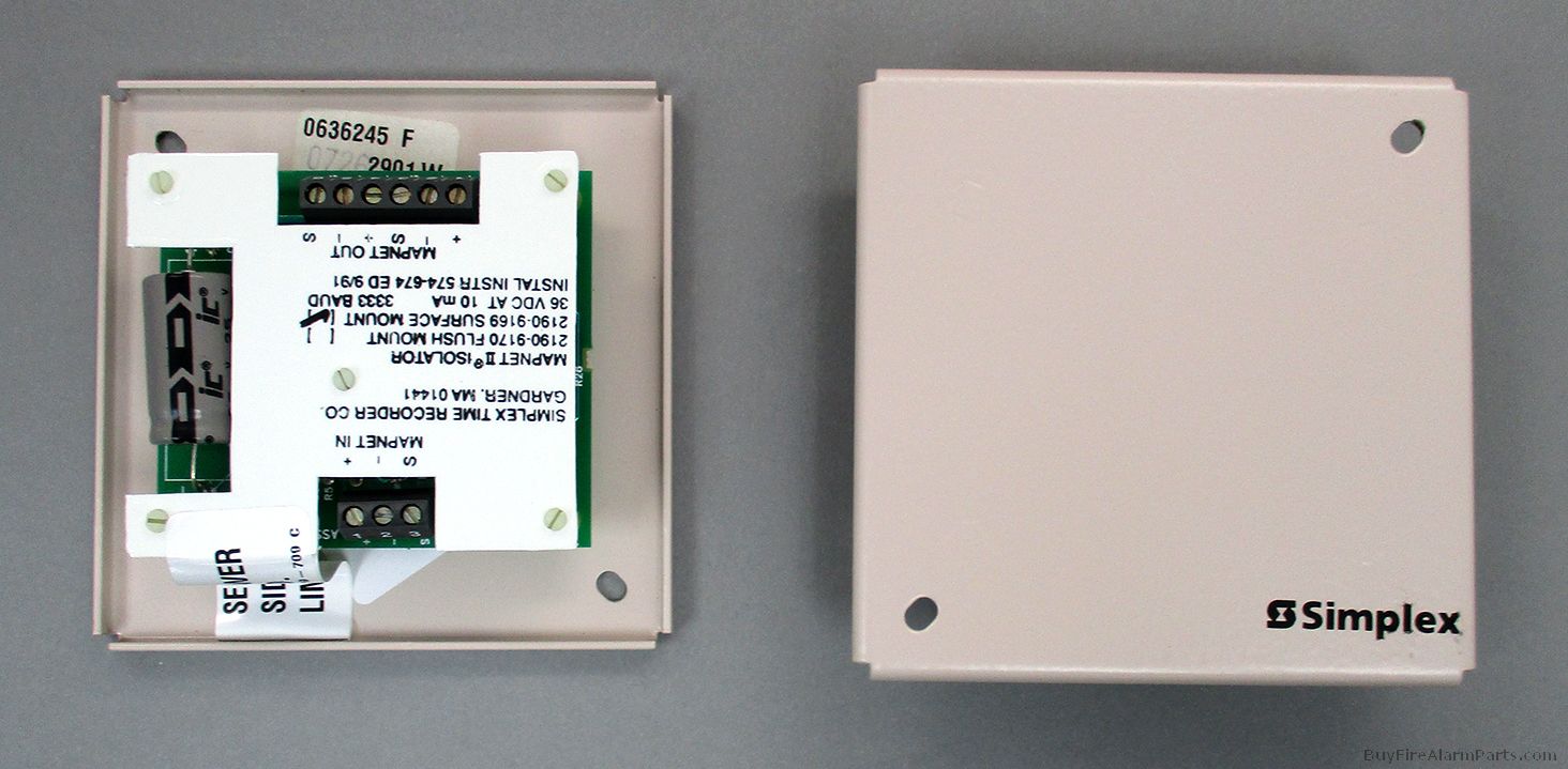 Simplex 2190-9169 TrueAlarm Line Isolator Module (surface mount)