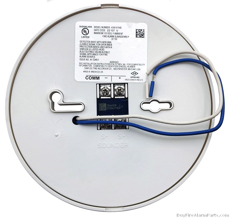 Simplex 4098-9794E Sounder Base