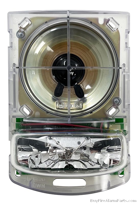 Simplex 4906-9153 Wall Mount Speaker with Strobe S/V (white)