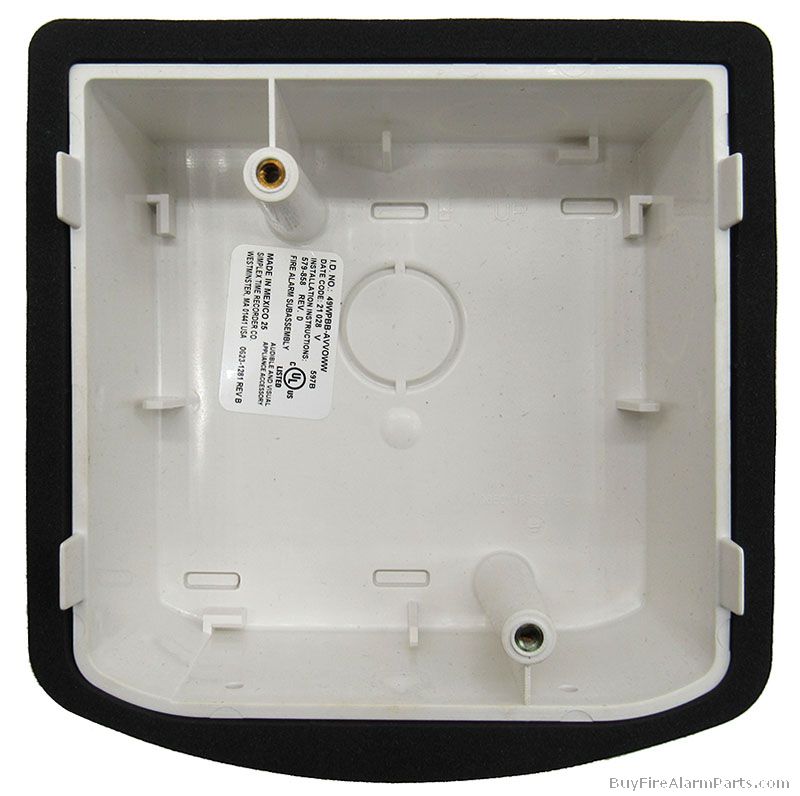 Simplex 49WPBB-AVVOWW Surface Mount Weatherproof Mounting Box