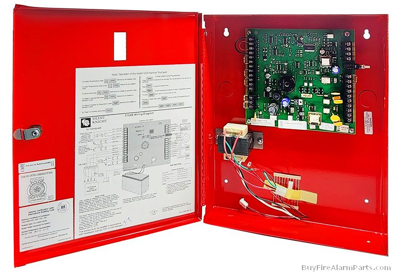 Silent Knight 5104B (6-Zone) Fire Alarm Communicator (with Cabinet)