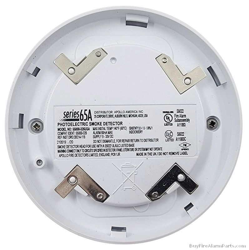 Apollo 55000-326 Series 65A Photoelectric Smoke Detector