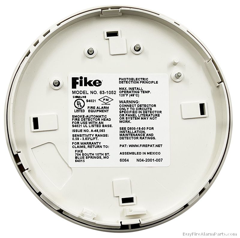 Fike 63-1052 Intelligent Photoelectric Smoke Sensor