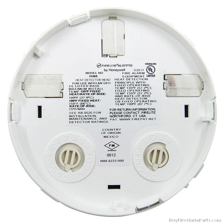 Fire-Lite H365 Fixed Temp (135F) Thermal Sensor (White)