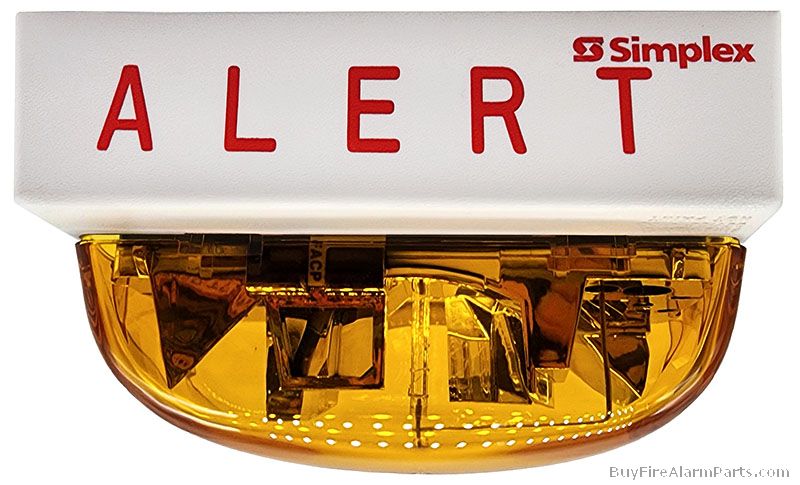 Simplex 4906-9207 Multi-Candela Addressable Strobe with Amber Lens