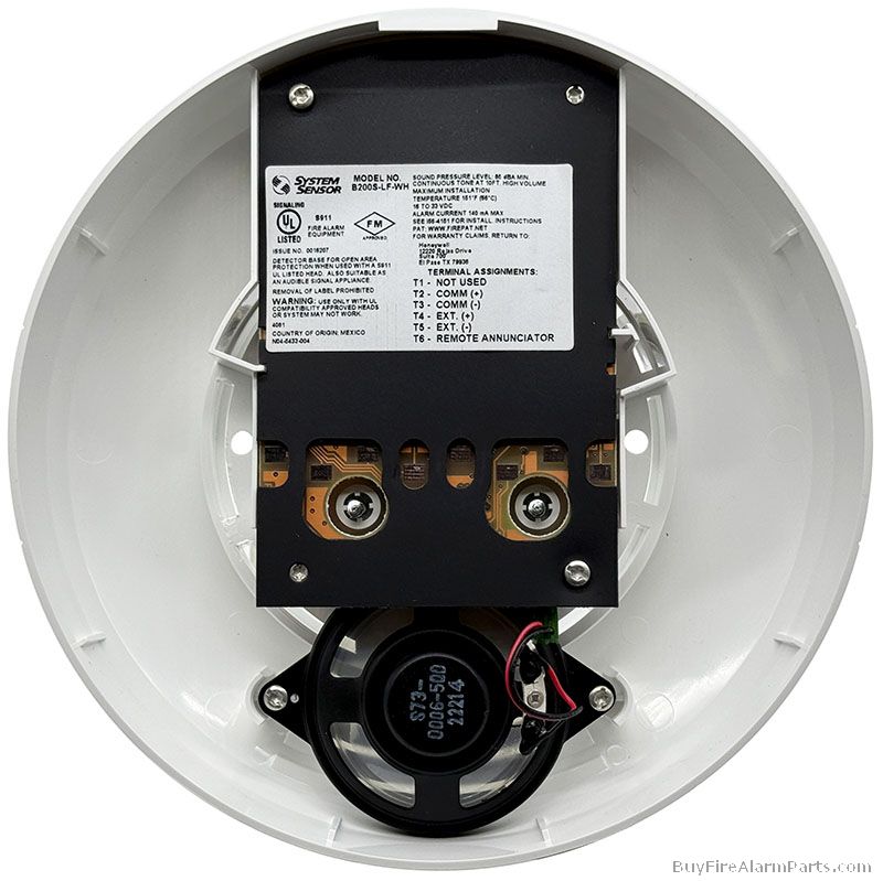 System Sensor B200S-LF-WH Low Frequency Intelligent Sounder Base (White)