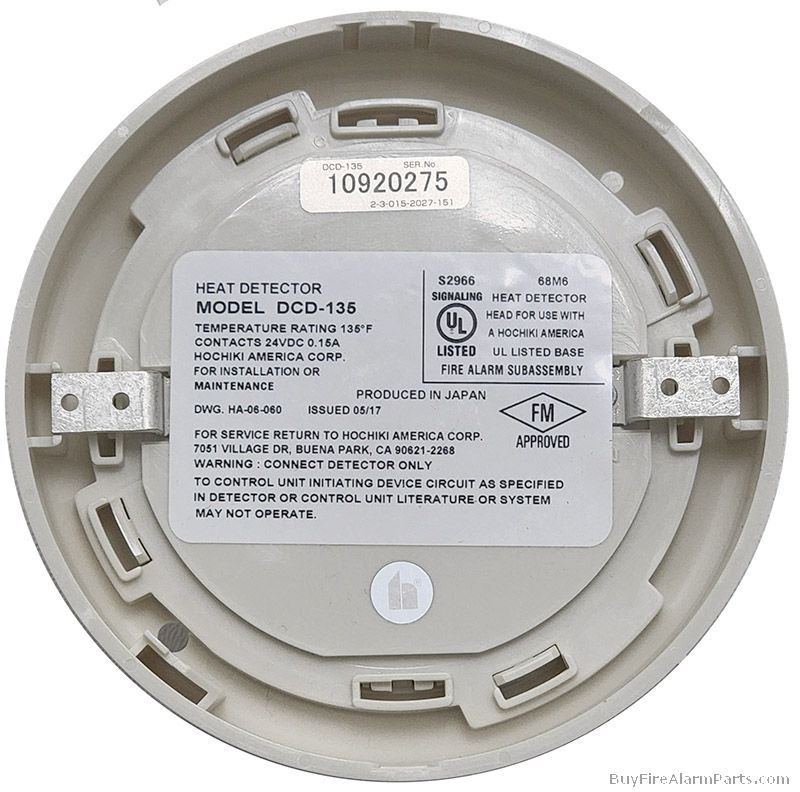Hochiki DCD-135 Fixed Temp / RoR Heat Detector