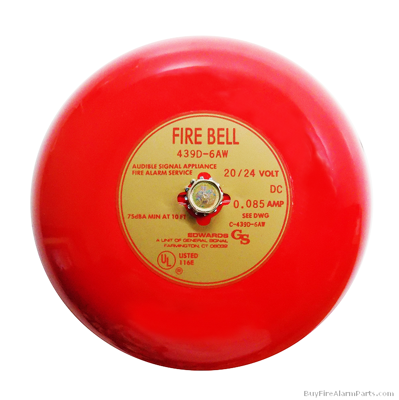 Edwards EST 439D-6AW-R 6-inch Fire Alarm Bell