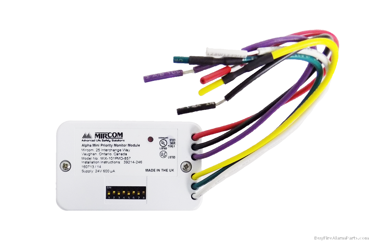 Mircom MIX-101P Alpha Mini Priority Monitor Module