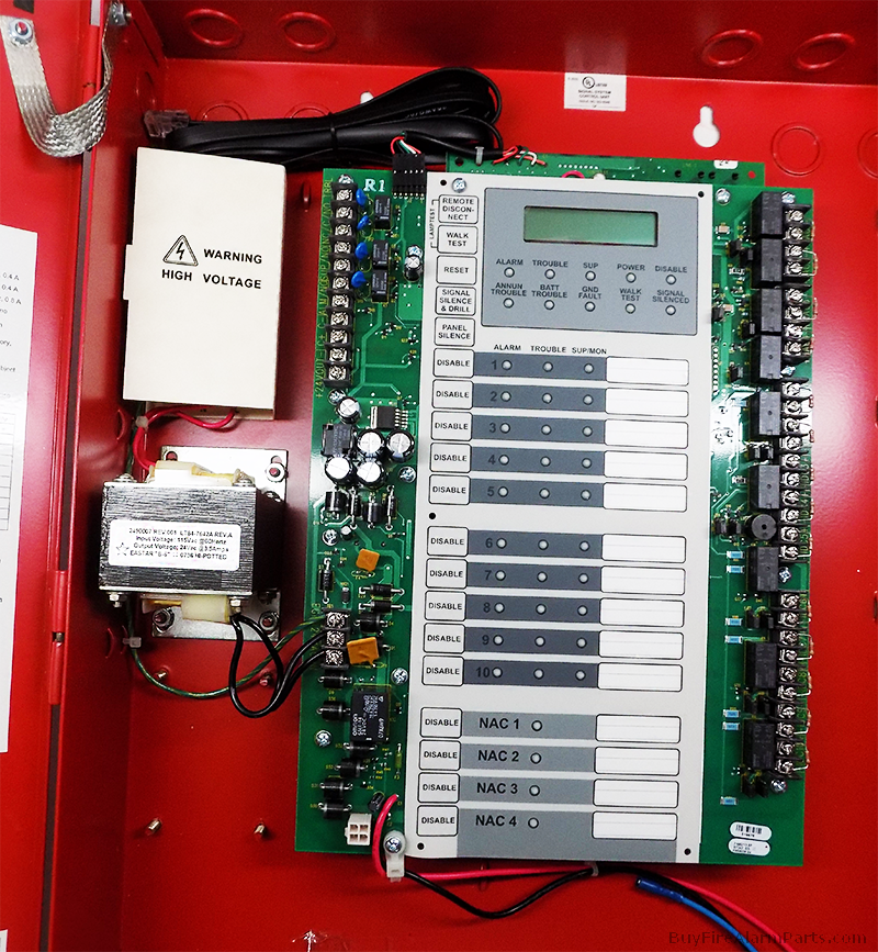Edwards EST FS1004RD FireShield (10-Zone FACP) w/ Cabinet