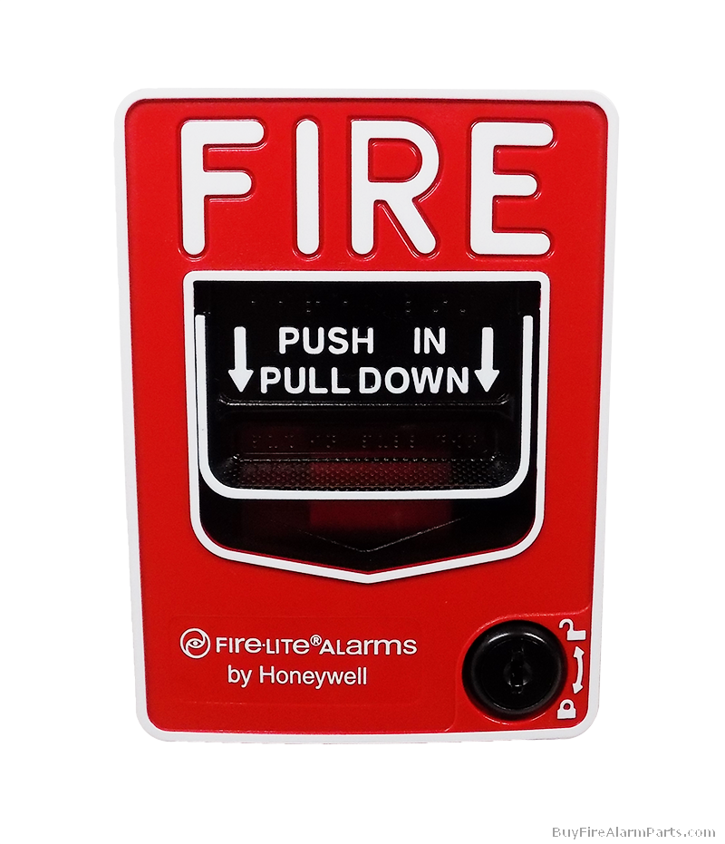 Fire-Lite BG-12LO Outdoor Manual Pull Station (w/ key lock)