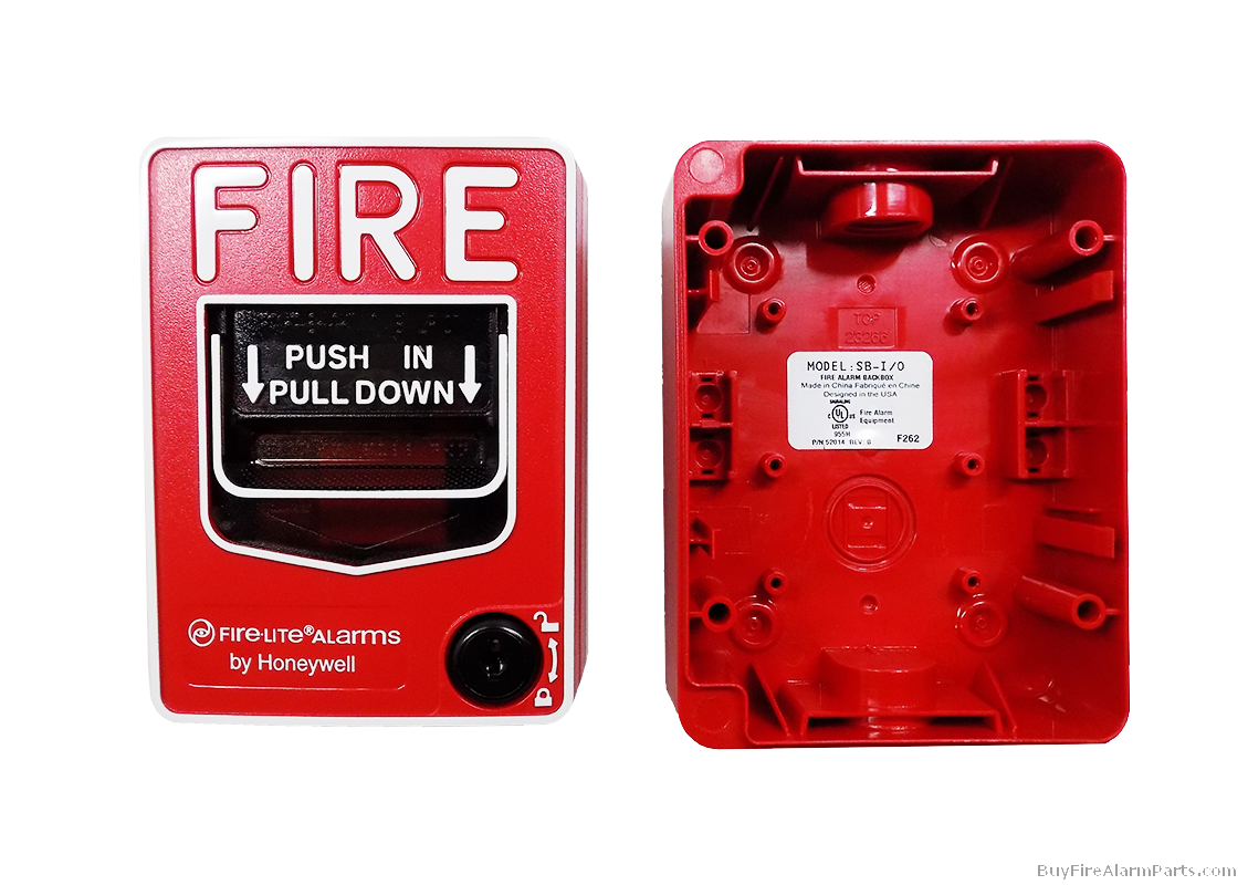 Fire-Lite BG-12LOB Manual Pull Station (outdoor use w/ backbox)