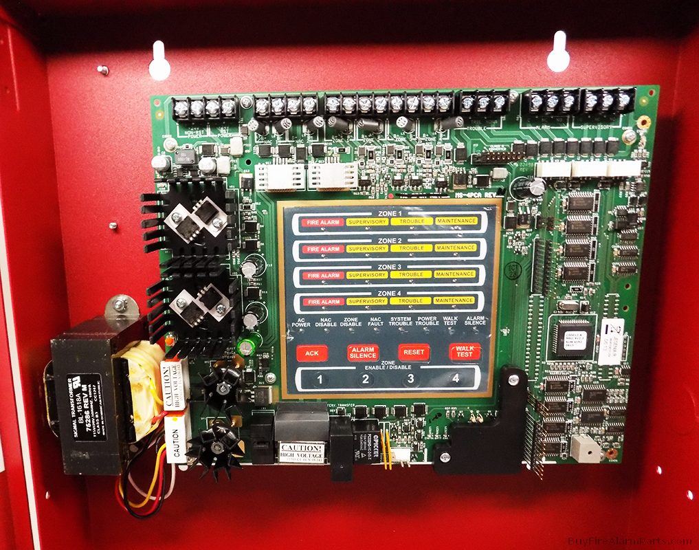 Fire-Lite MS-4 (4-zone FACP) w/ Cabinet