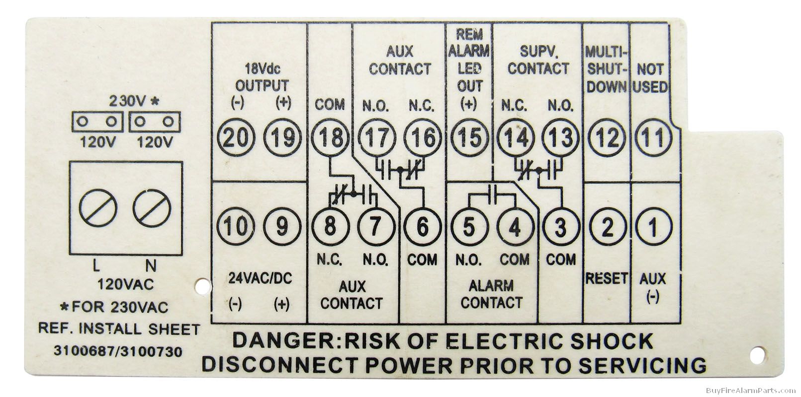 Edwards EST ESD-4WJ SuperDuct Four-Wire Duct Smoke Detector