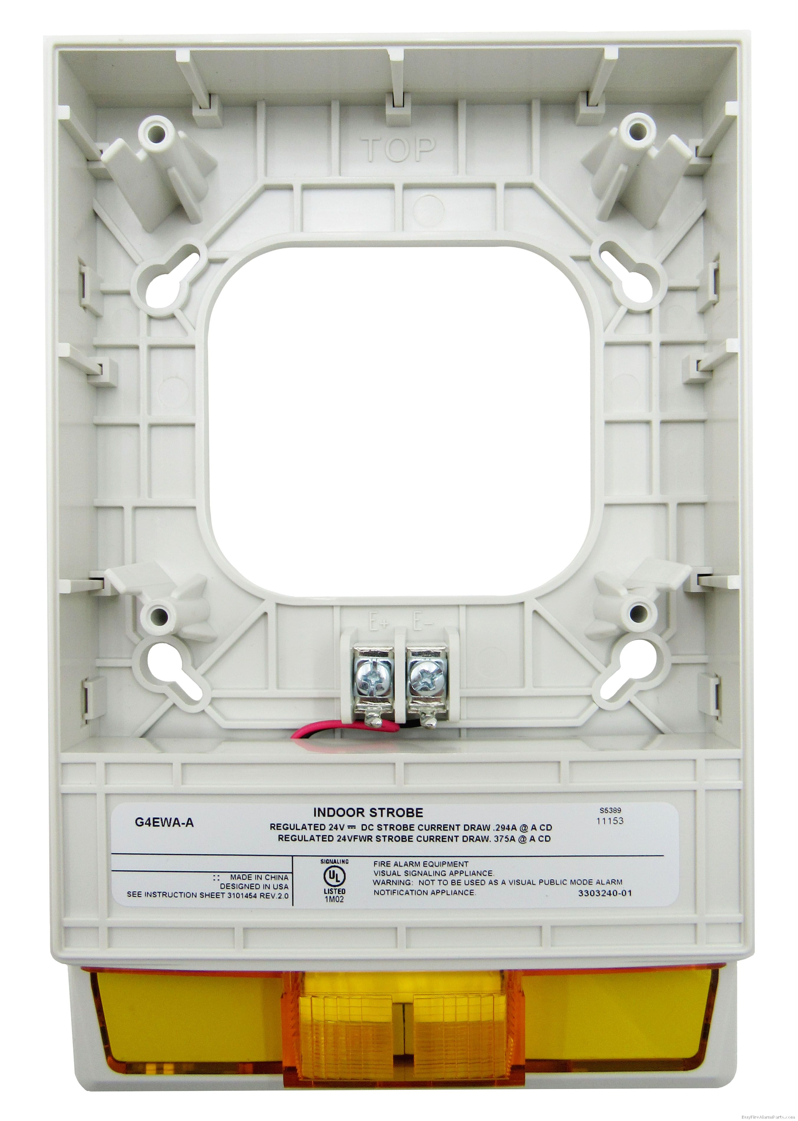 Edwards EST GCWN-VMA Field Configurable Ceiling Strobe (White)