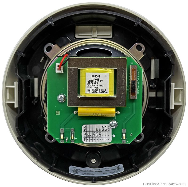 Wheelock ELSPKWC Eaton Eluxa LED High Fidelity Speaker (White)