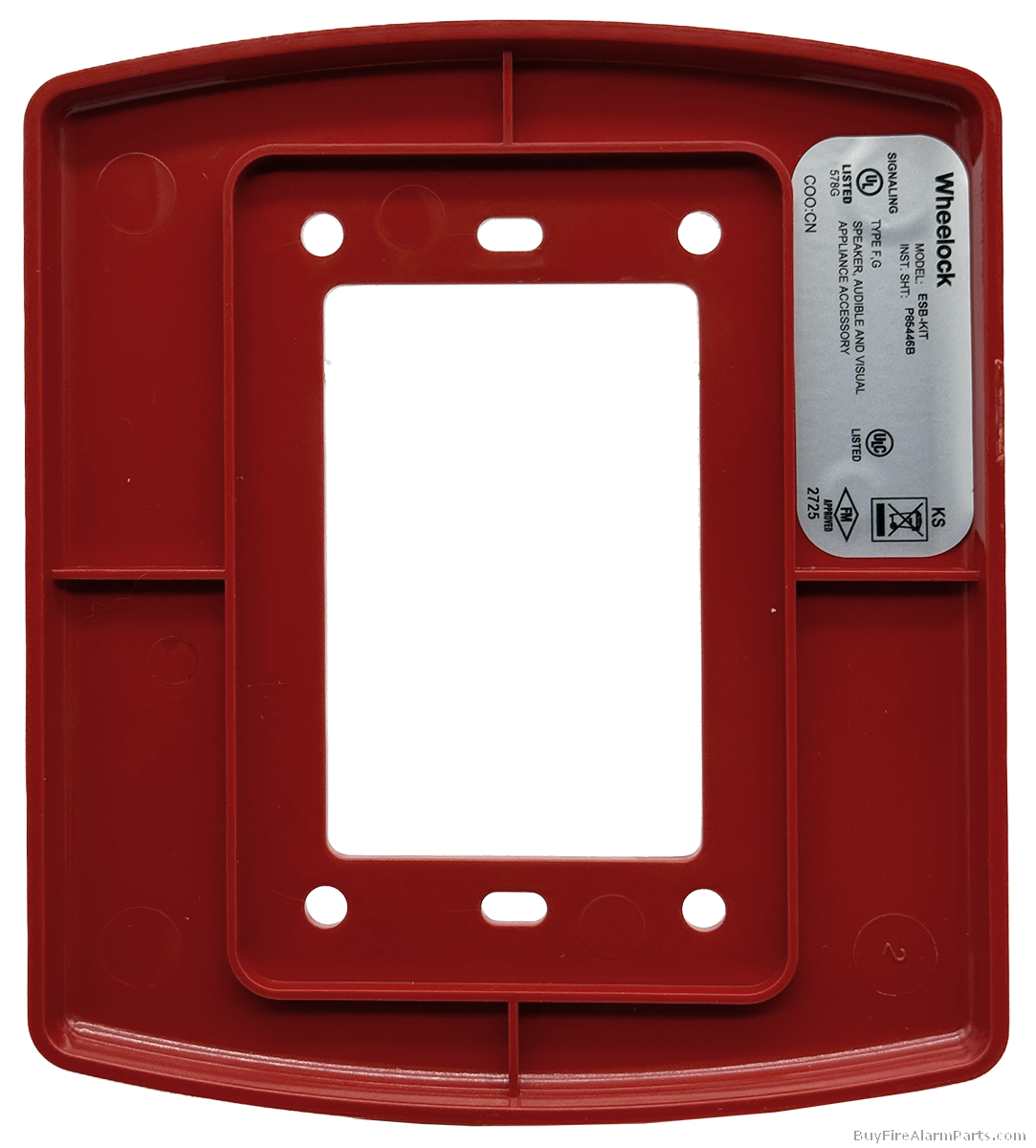 Wheelock ESB-KIT-R Eluxa Wall Trim Plate