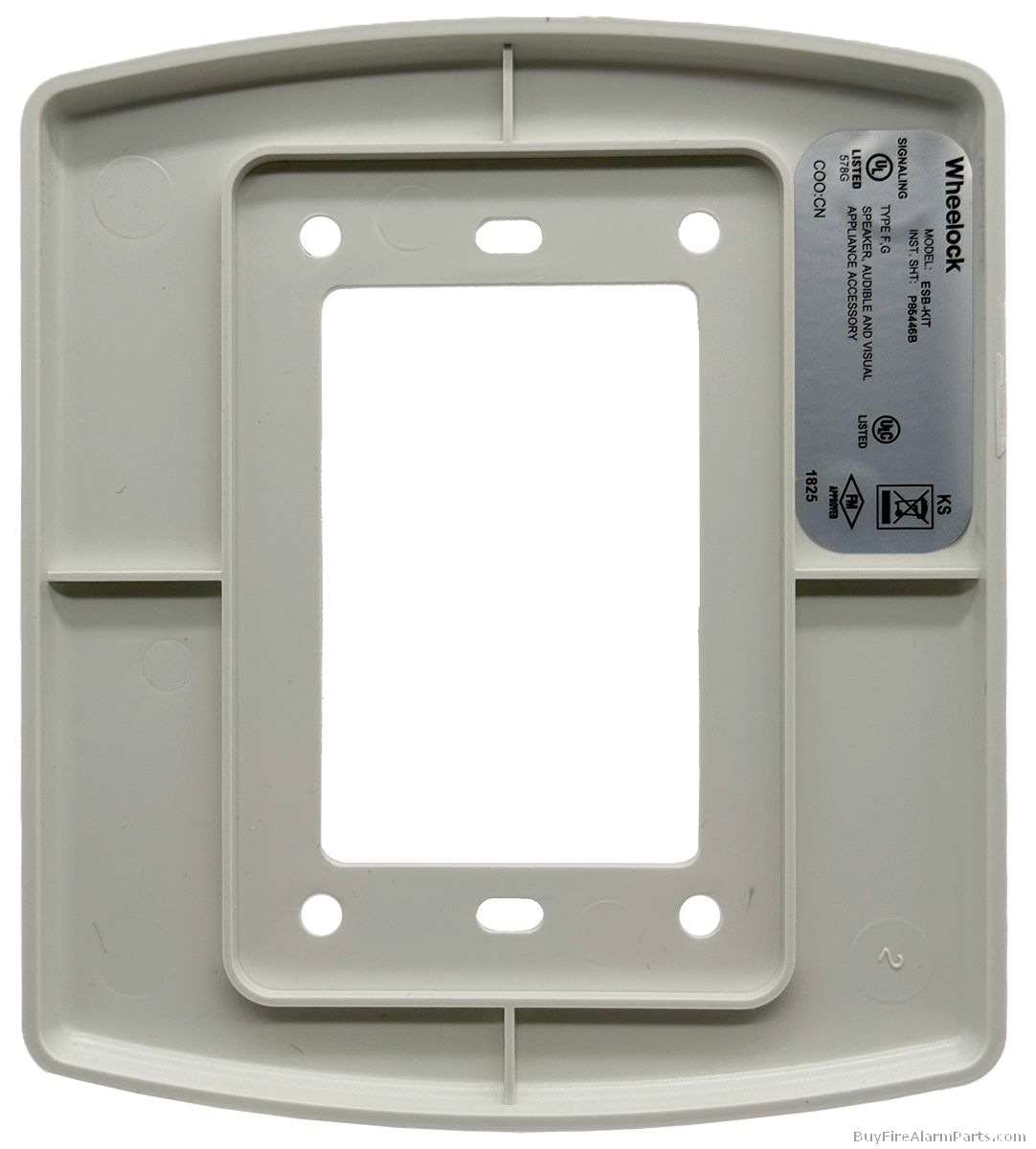 Wheelock ESB-KIT-W Eluxa Wall Trim Plate