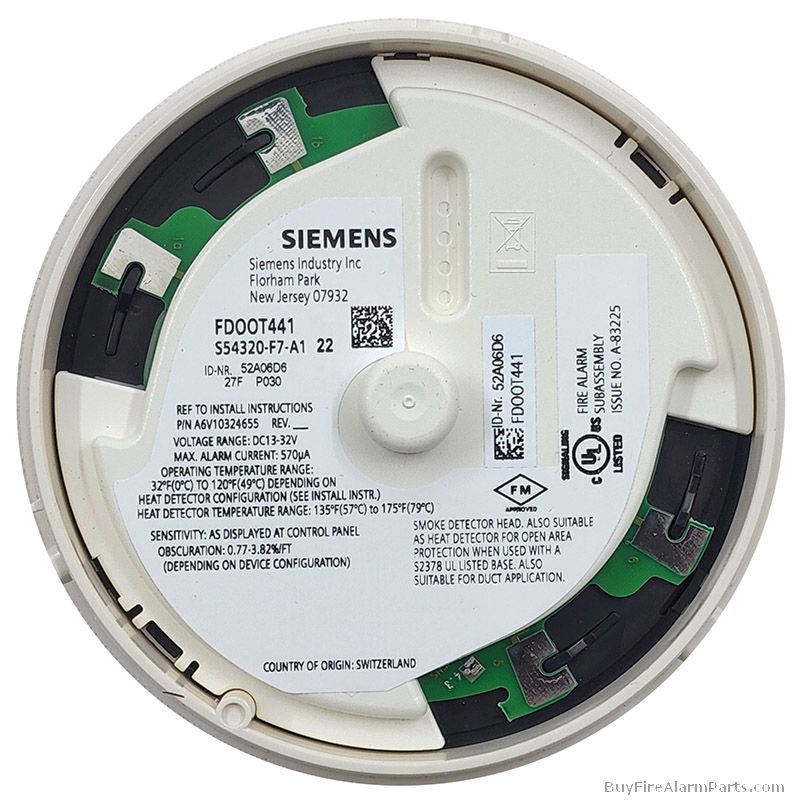 Siemens FDOOT441 Multi-Criteria Fire Detector