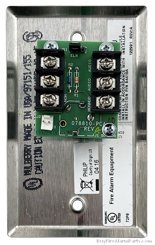Silent Knight FFT-FPJ Fire Fighters Telephone Phone Jack