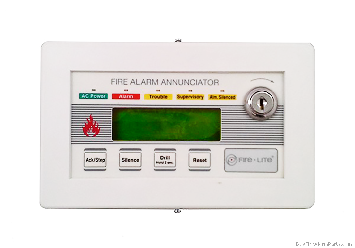 Fire-Lite LCD-80F Fire Alarm Annunciator (with frame)