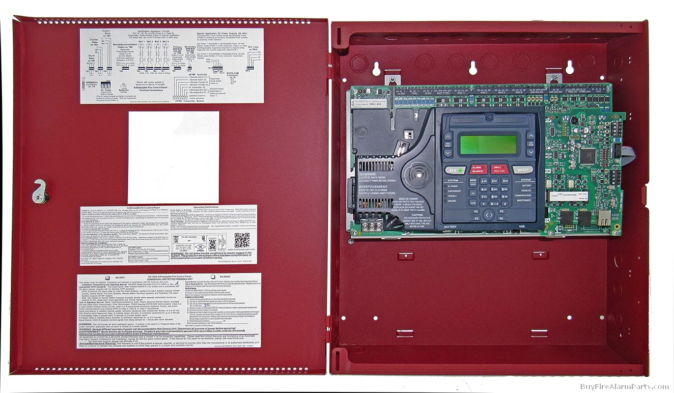 Fire-Lite ES-200X Intelligent Addressable FACP with Communicator