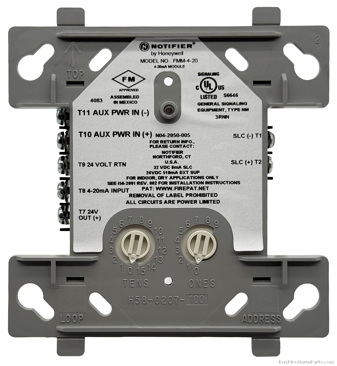 Notifier FMM-4-20 Analog Input Module