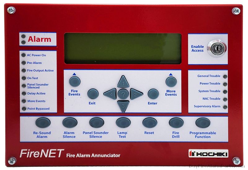 Hochiki FN-LCD-S-R Serial LCD Annunciator (Red)