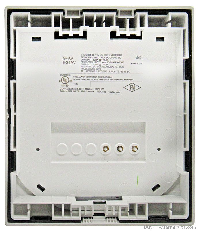 Edwards EST G4AVWF Wall Mount Horn Stobe (White)