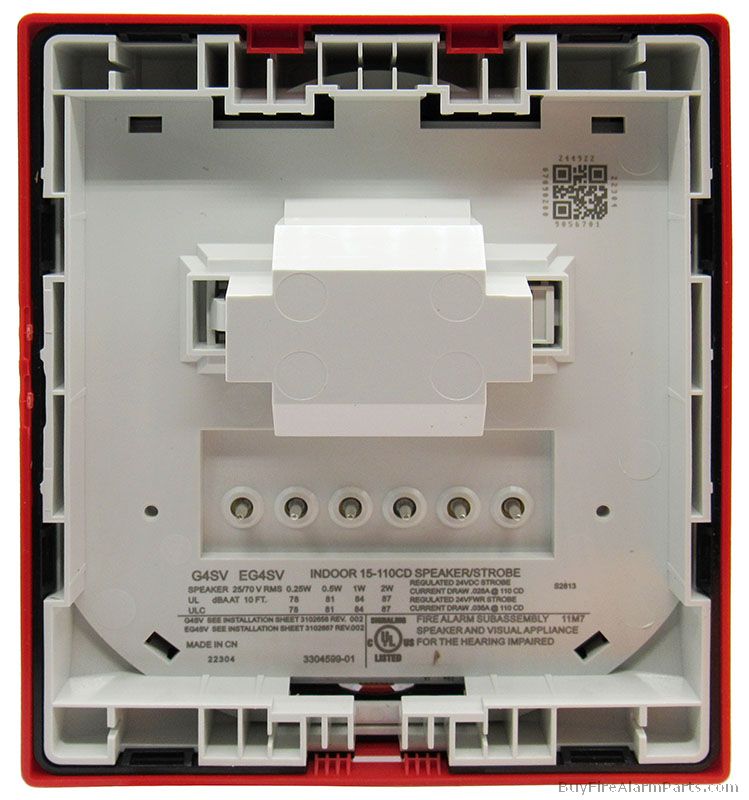 Edwards EST G4SVRF Speaker Strobe