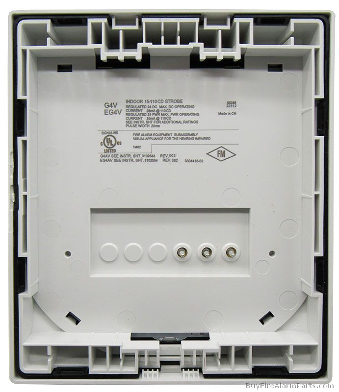 Edwards EST G4VWF Wall Mount Strobe (White)