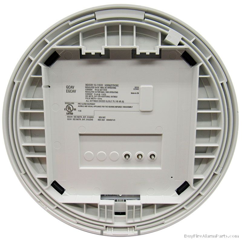 Edwards EST GCAVWN Ceiling Mount Horn Strobe (White)