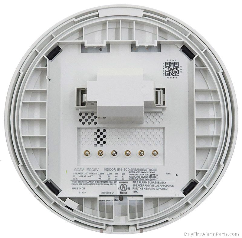 Edwards EST GCSVWF Ceiling Mount Speaker Strobe (White)