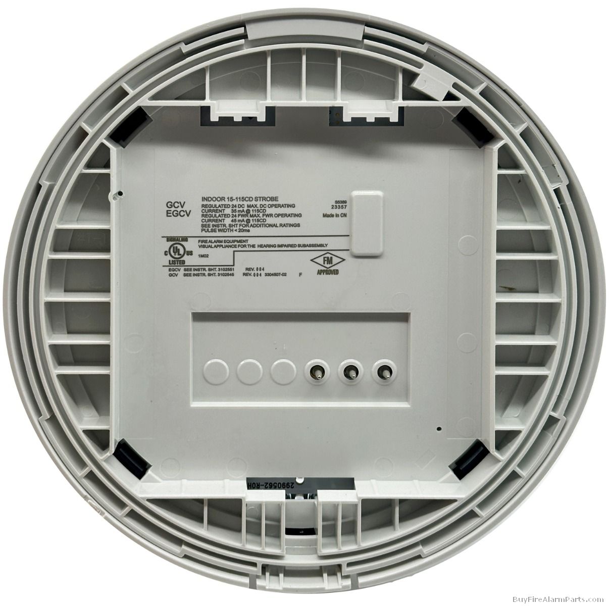 Edwards EST GCVWN Ceiling Strobe (White)