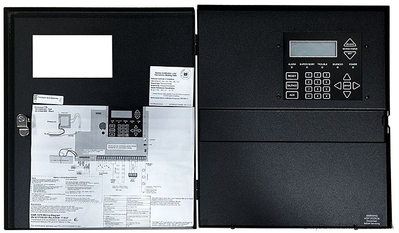 Gamewell-FCI GWF-7075B Intelligent Addressable FACP (Black Cabinet)
