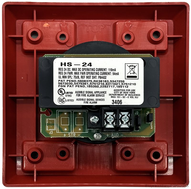 Wheelock HS-24-R Fire Alarm Horn for Evacuation