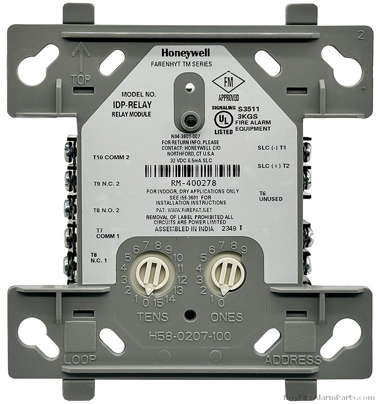 Silent Knight IDP-Relay Addressable Relay Module