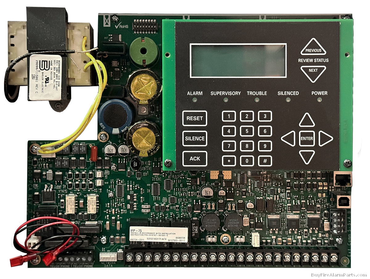 Silent Knight IFP-75B (Intelligent FACP) in Black Cabinet