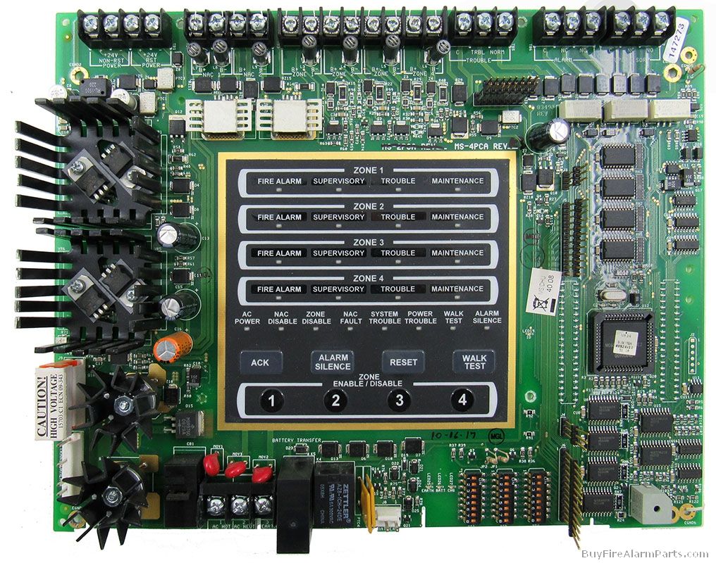 Silent Knight SK-4 (4-Zone FACP) Replacement Board