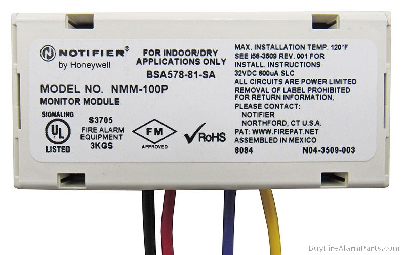 Notifier NMM-100P Miniature Monitor Module