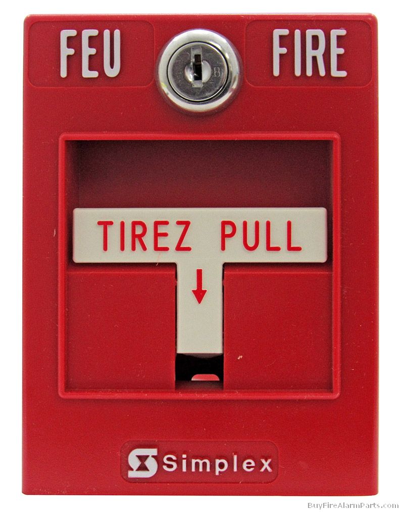 Simplex 4099-9001CB Manual Pull Station (English and French)