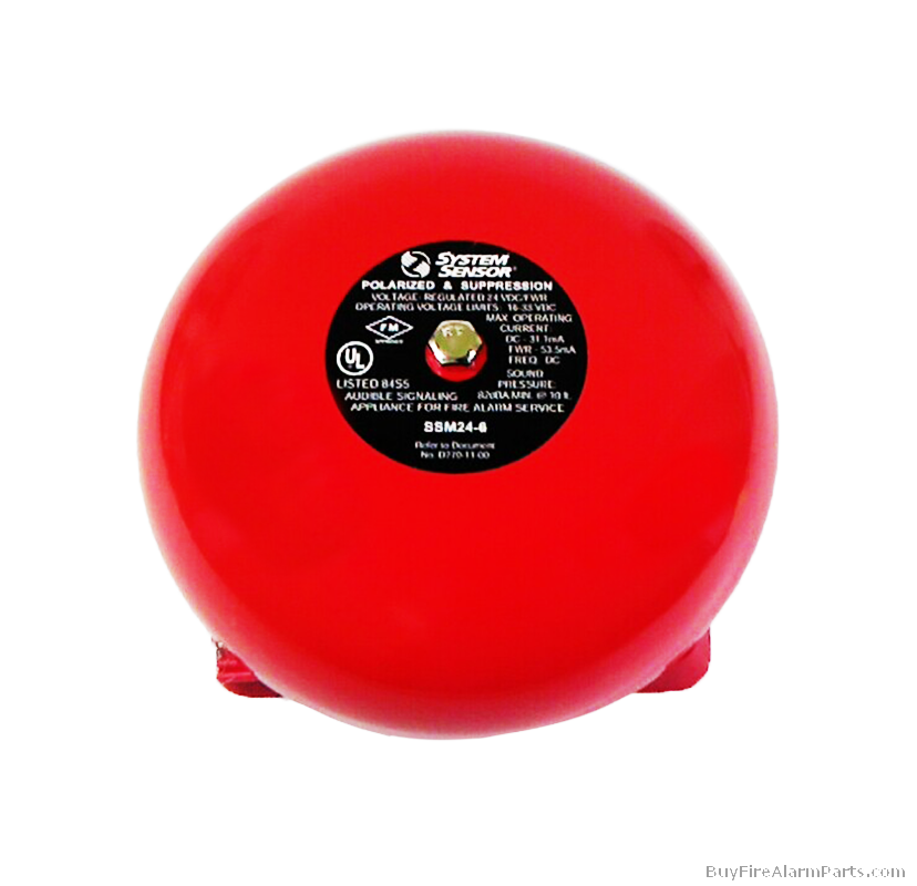 System Sensor SSM24-6 Bell w/ 6 inch Gong