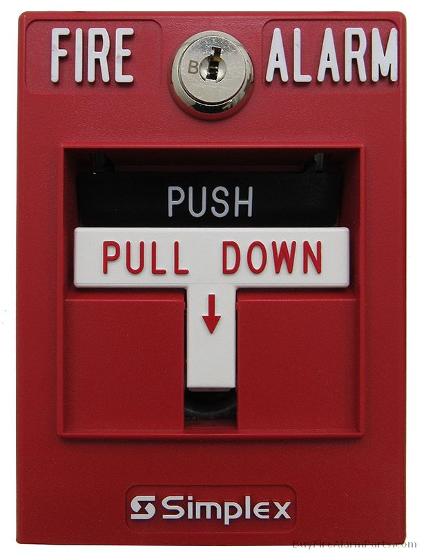 Simplex 2099-9759 Dual-Action Manual Pull Station w/ Key Lock