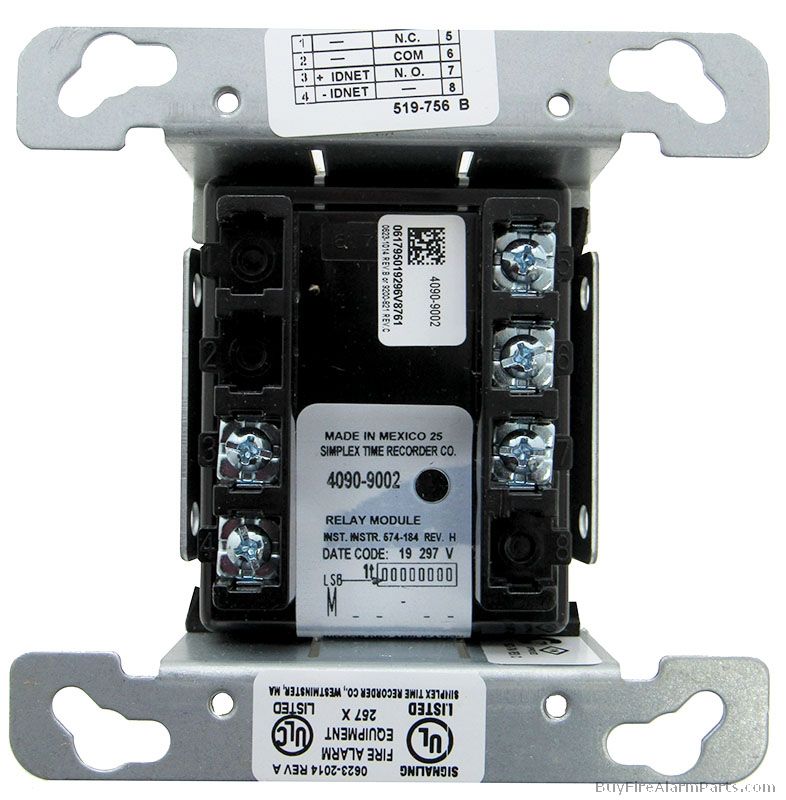 Simplex 4090-9002 Relay Individual Addressable Module (IAM)